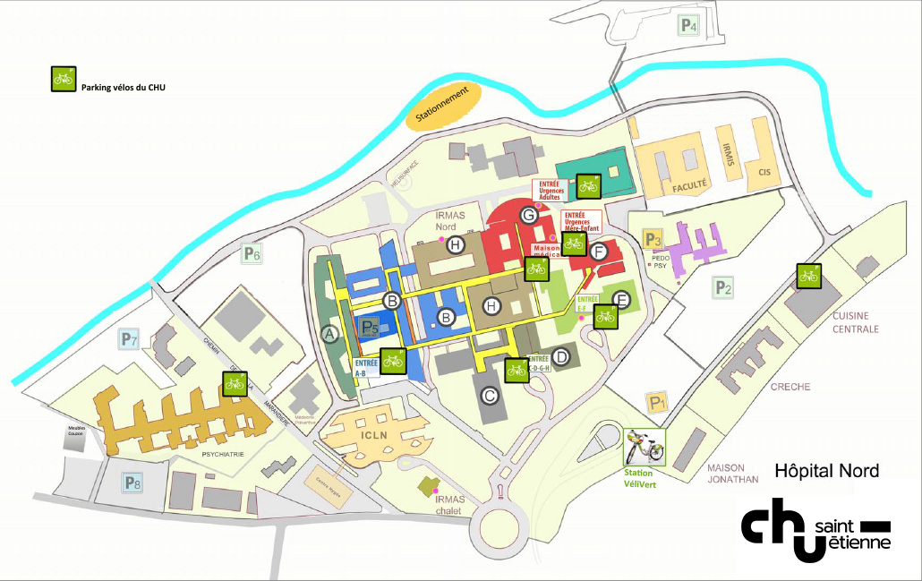 CHU Centre Hospitalier Universitaire Saint tienne Coordonn es Plans